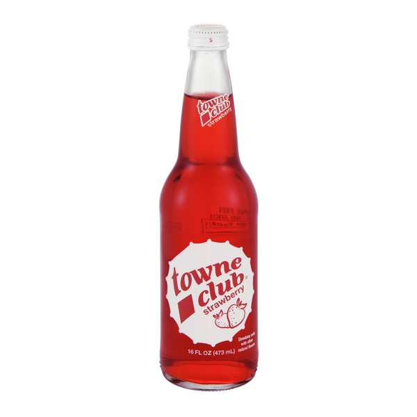 Towne Club Strawberry Soda (16 fl oz) - Instacart