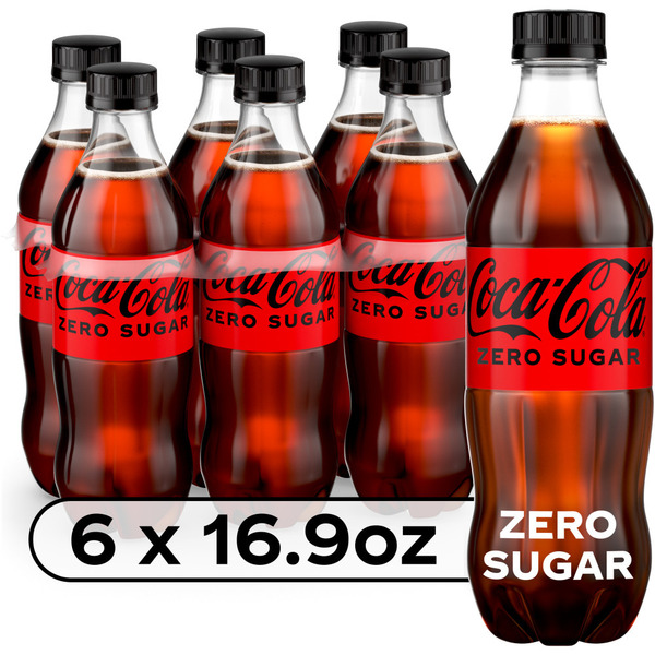 Food Lion Coca Cola Zero Sugar Zero Sugar Cola Soda Pop Bottles Same ...