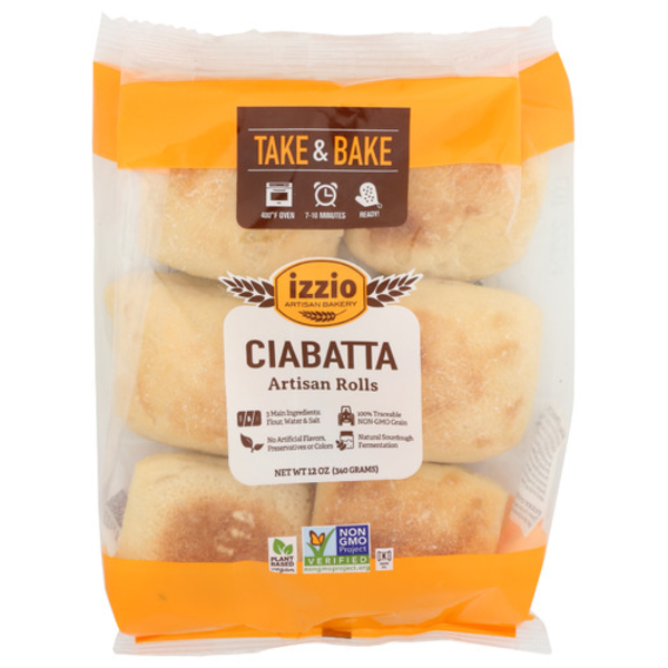Sprouts Farmers Market Izzio Artisan Bakery Artisan Rolls, Ciabatta ...