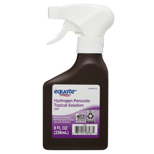 Walmart Equate Hydrogen Peroxide 3% First Aid Antiseptic Usp Topical ...