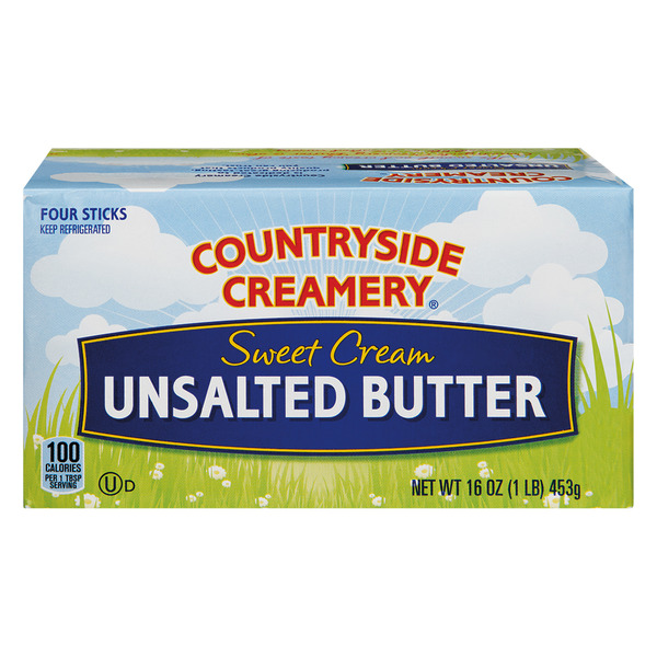 Countryside Creamery Unsalted Butter Quarters Same-Day Delivery or ...