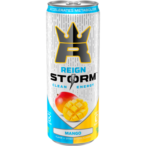 Reign Storm Mango, Fitness & Wellness Energy Drink, 12 Fl Oz Same-Day ...