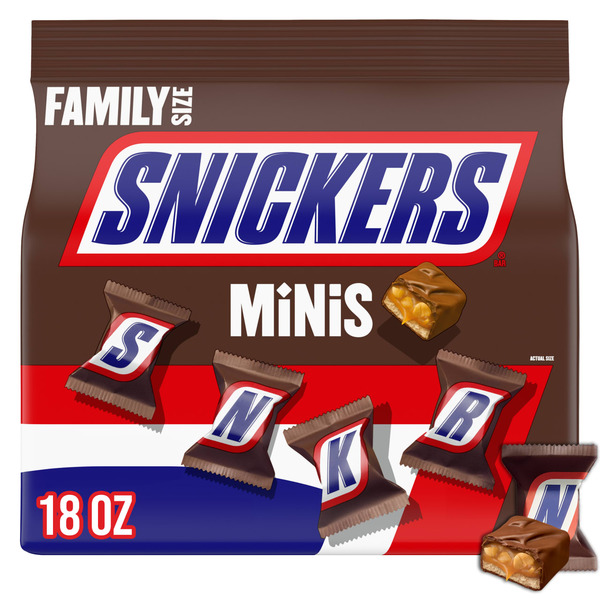 SNICKERS Minis Size Milk Chocolate Candy Bars Family Size Same-Day ...