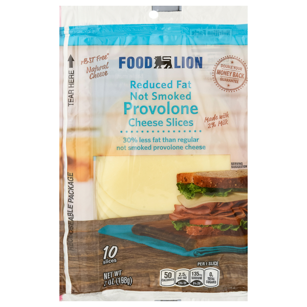 Food Lion Food Lion Provolone Reduced Fat Cheese Slices Same-Day ...