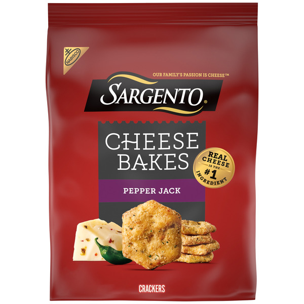 Sargento Cheese Bakes Pepper Jack Crackers, Cheese Crackers, Lunch ...