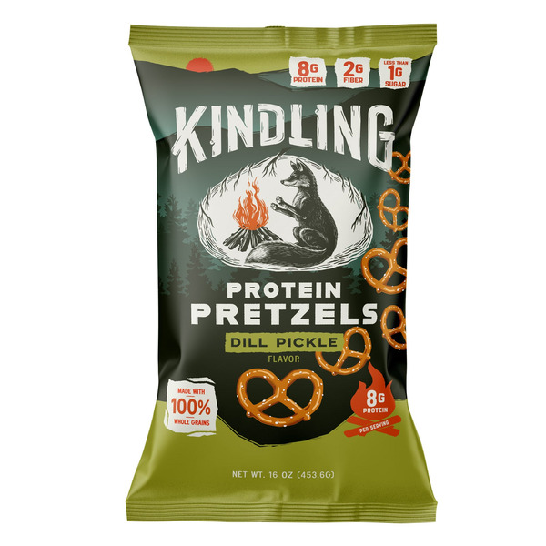 Kindling Dill Pickle Protein Pretzels, 16 oz Same-Day Delivery | Costco