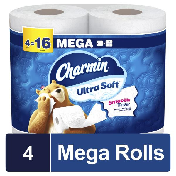 Charmin Ultra Soft Toilet Paper Mega Rolls Same-Day Delivery or Pickup ...