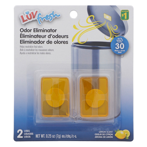 LUV Fresh Garbage Bin Odor Eliminator, 2 Pack Same-Day Delivery | Dollarama