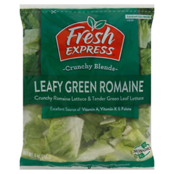 Safeway Fresh Express Salad, Leafy Green Romaine, Crunchy Blends Same ...