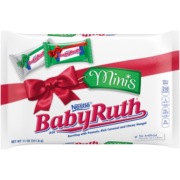 Baby Ruth Mini candy bars Chocolatey Candy (11 oz) - Instacart