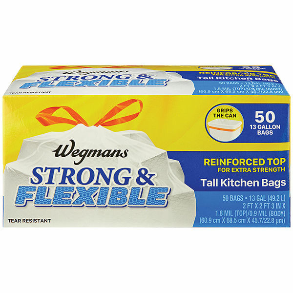 Wegmans Wegmans Strong & Flexible Tall Kitchen Bags Same-Day Delivery ...