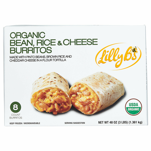 Lilly B's Organic Bean Cheese & Rice Burritos Same-Day Delivery | Costco