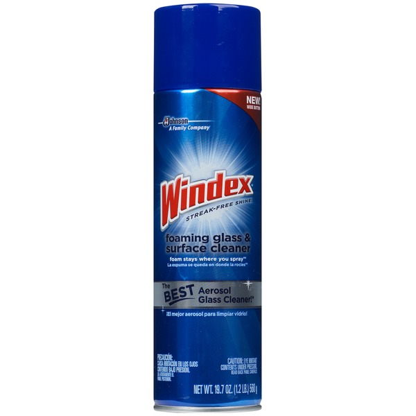 Windex Foaming Glass & Surface Cleaner (19.7 oz) - Instacart
