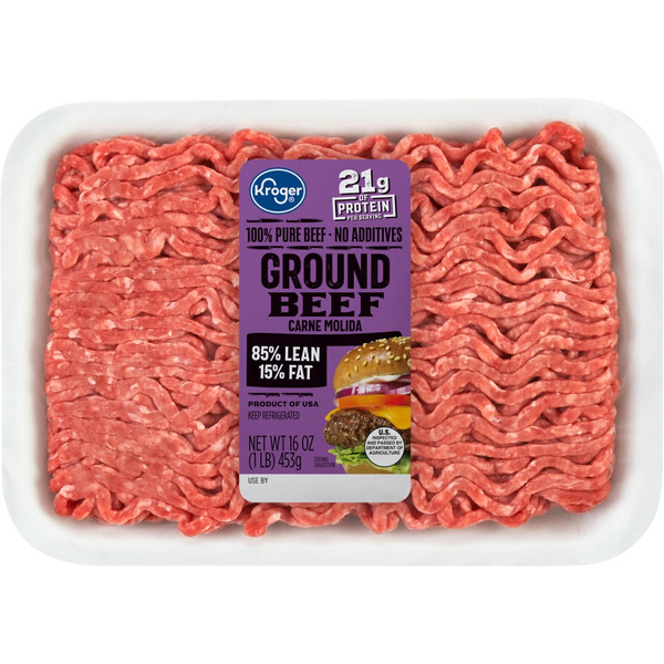 Kroger Kroger 85% Lean Ground Beef Same-Day Delivery or Pickup | Instacart