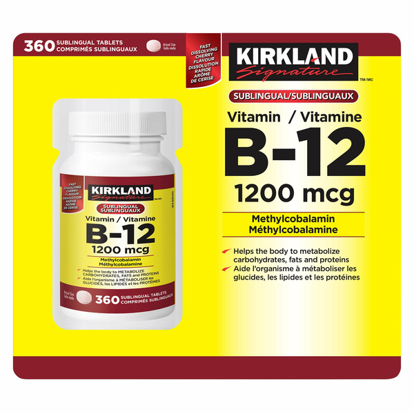 Kirkland Signature Vitamin B12 Tablets Same-Day Delivery | Costco