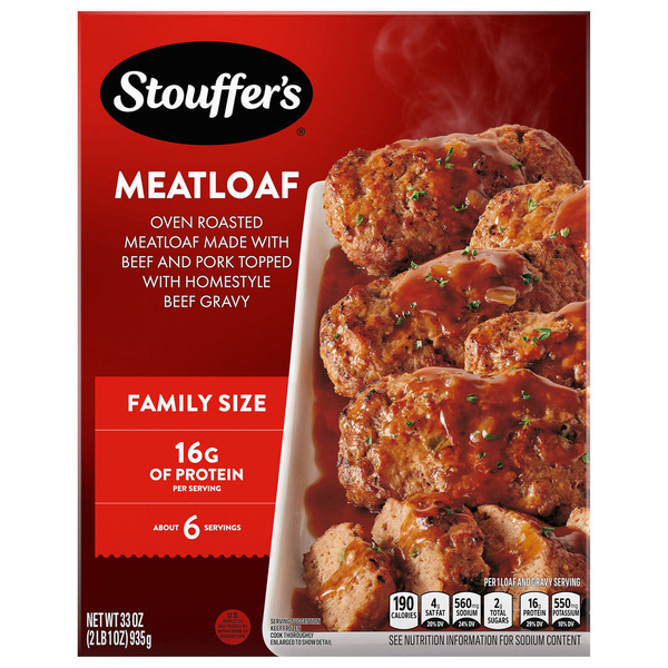 Wegmans Stouffer's Meatloaf Family Size Meatloaf Frozen Dinner Easy ...