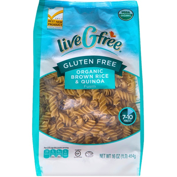 LiveGFree Organic Brown Rice & Quinoa Fusilli Same-Day Delivery or ...