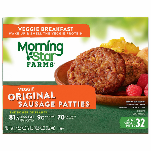 Costco Morning Star Farms Veggie Breakfast Plant Based Sausage Patties ...