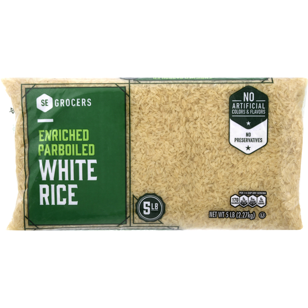 Southeastern Grocers White Rice, Parboiled, Enriched (5 lb) - Instacart