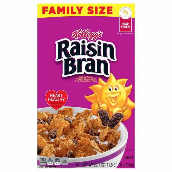 Wegmans Raisin Bran Breakfast Cereal, Fiber Cereal, Family Breakfast ...