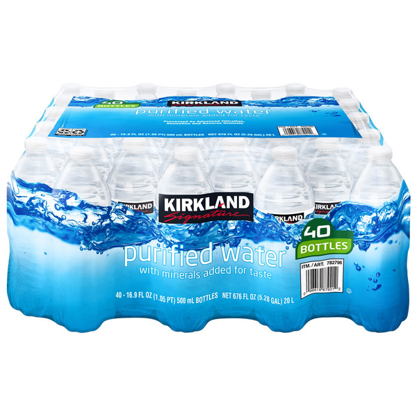 Costco Kirkland Signature Premium Bottled Drinking Water, 40 x 16.9 oz Same-Day Delivery or ...
