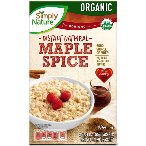 Simply Nature Instant Oatmeal Same-Day Delivery or Pickup | ALDI