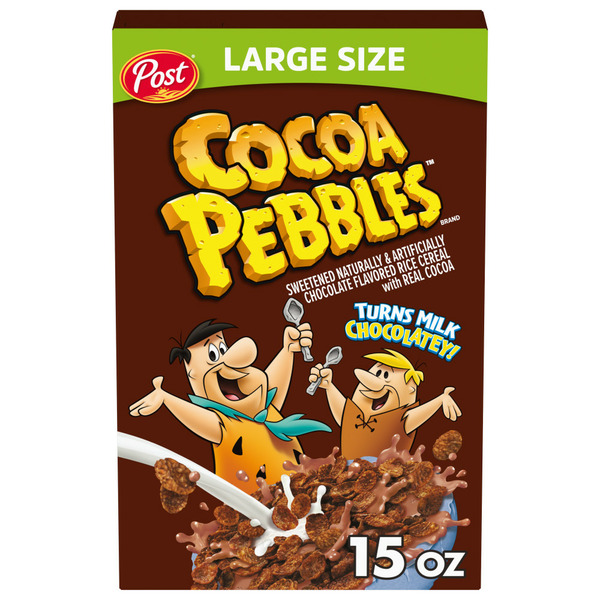 Publix Post Cocoa Pebbles Breakfast Cereal, Gluten Free, Kids Snacks ...