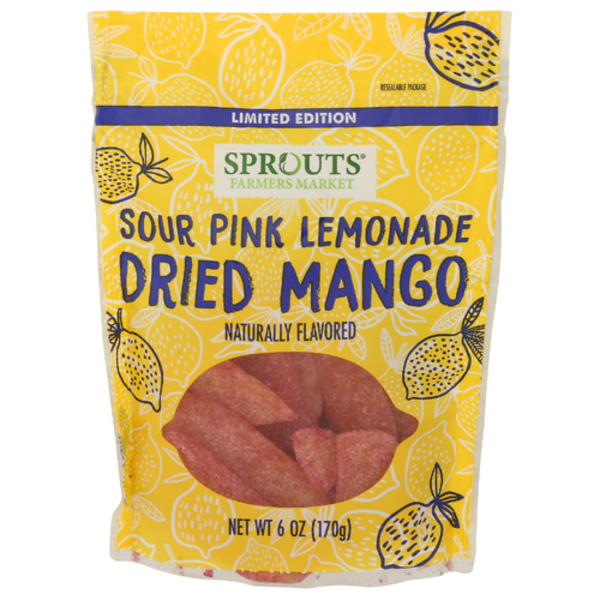 Sprouts Sour Pink Lemonade Dried Mango Same-Day Delivery or Pickup ...