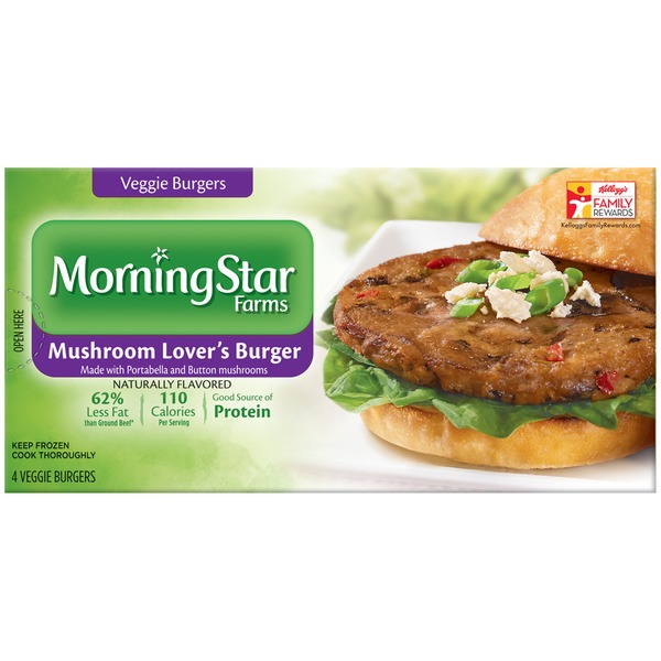 Morning Star Farms Mushroom Lover's Veggie Burgers (4 ct) - Instacart