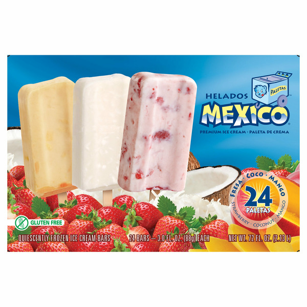 Helados Mexico Premium Ice Cream, Variety Pack, 3 fl oz, 24 count Same ...