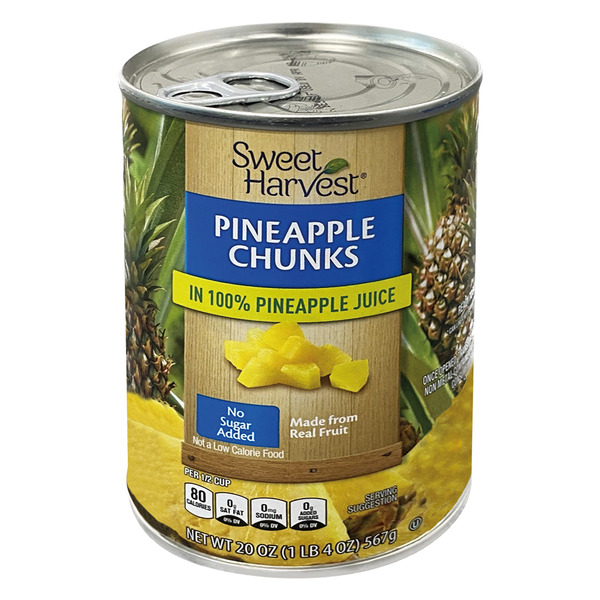Sweet Harvest Pineapple Chunks In 100% Juice Same-Day Delivery or ...