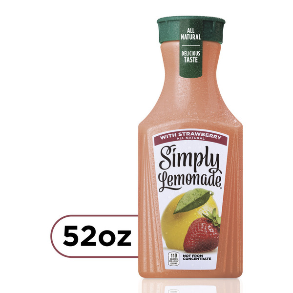 Simply Lemonade With Strawberry, All Natural Non-Gmo Same-Day Delivery ...