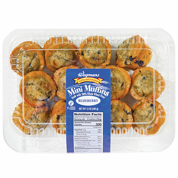 Wegmans Wegmans Mini Blueberry Muffins Made With 100% Whole Wheat Flour ...