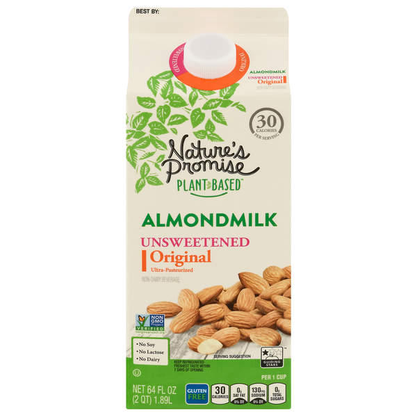 Food Lion Nature's Promise Plant-Based Original Almondmilk Unsweetened ...