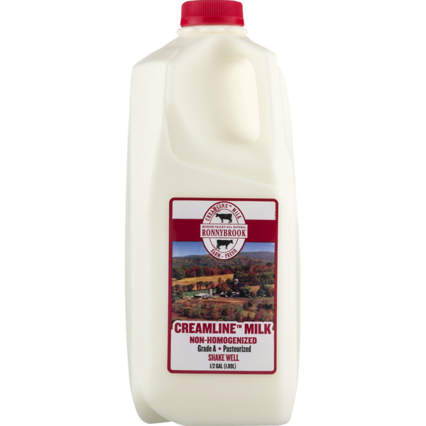 Ronnybrook Farm Creamline Milk Grade A (0.5 gal) - Instacart