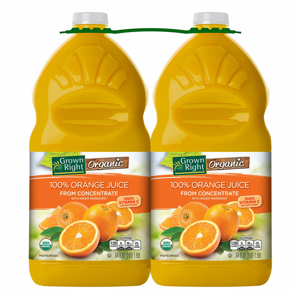 Grown Right Organic 100% Orange Juice Same-Day Delivery | Costco