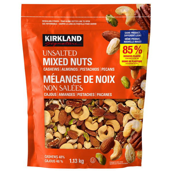 Costco Kirkland Signature Extra Fancy Unsalted Mixed Nuts Same-Day ...