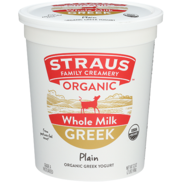 Straus Family Creamery Organic Whole Plain Greek Yogurt Same-Day ...