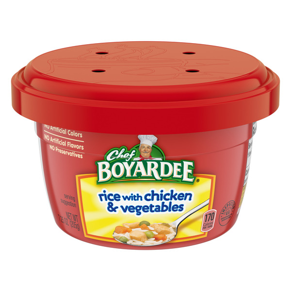 Chef Boyardee Rice with Chicken & Vegetables, Microwavable Meal Same ...