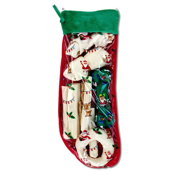 ALDI Heart to Tail Holiday Rawhide Stocking With Bone Toy Pickup ...