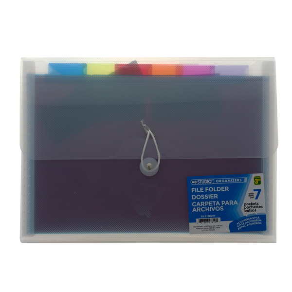 Tide 7-Section Plastic File Folder Same-Day Delivery | Dollarama