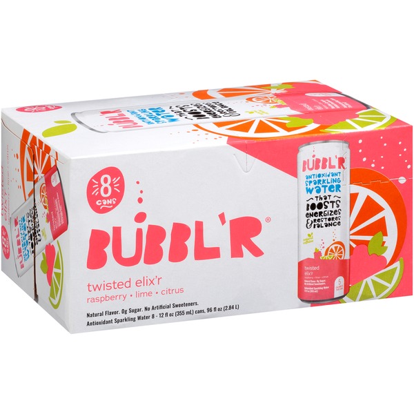 Bubbl'r Raspberry Lime Citrus Twisted Elix'r Antioxidant Sparkling ... Bubbl'r Raspberry Lime Citrus Twisted Elix'r Antioxidant Sparkling ...