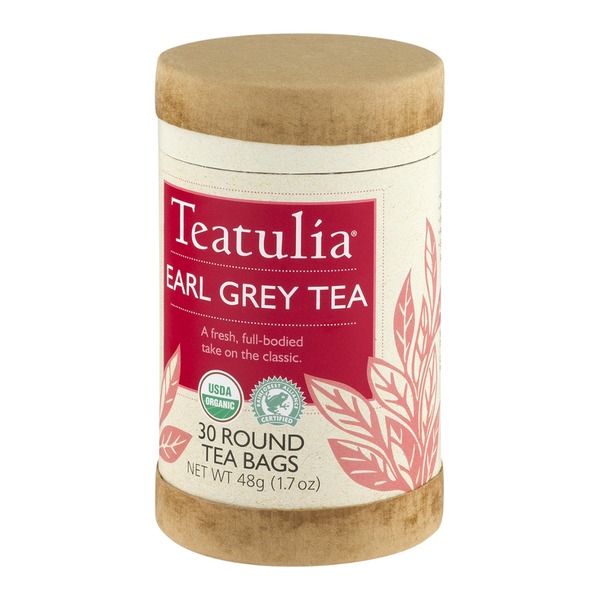 Teatulia Organic Earl Grey Tea (30 ct) - Instacart