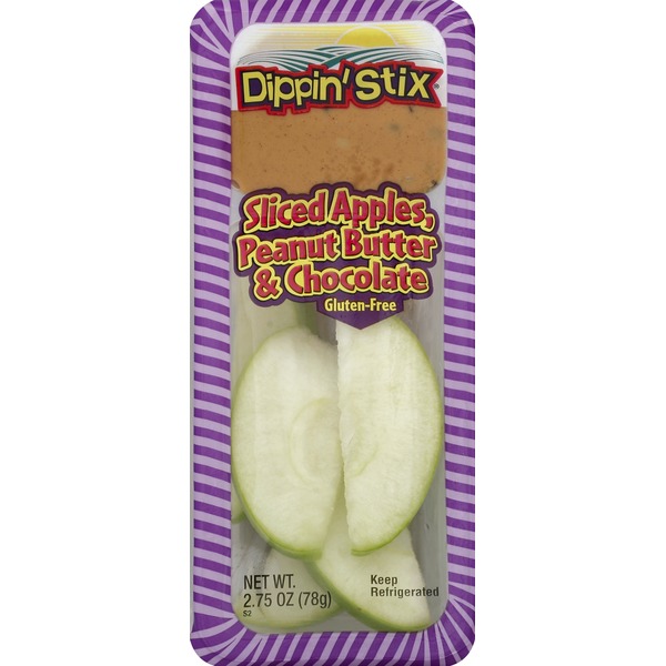 Dippin' Stix Sliced Apples, Peanut Butter & Chocolate (2.75 oz) - Instacart