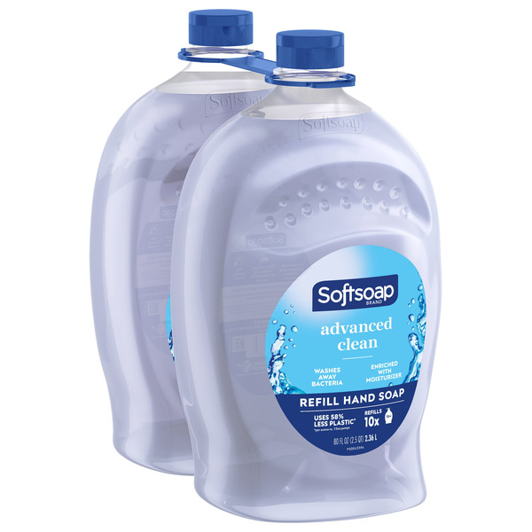 Softsoap Advanced Clean Liquid Hand Soap Refill, Clear Same-Day ...