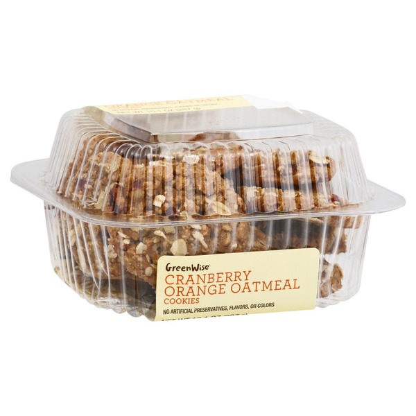 GreenWise Cookies, Cranberry Orange Oatmeal (10.1 oz) - Instacart