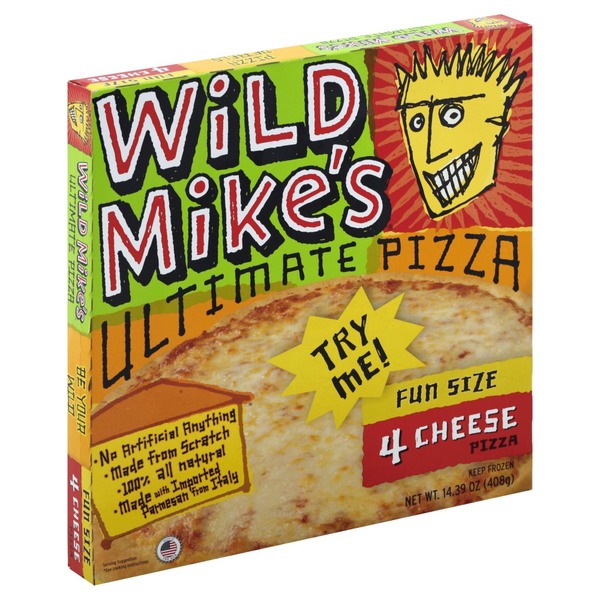 Wild Mike's Ultimate Pizza, 4 Cheese, Fun Size (14.39 oz) - Instacart