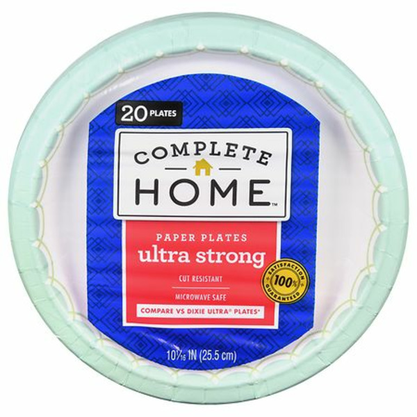 Walgreens Complete Home 10 1/16" Ultra Strong Paper Plates Same-Day ...