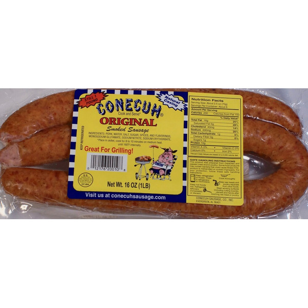 Kroger Conecuh Smoked Sausage, Original Same-Day Delivery or Pickup ...