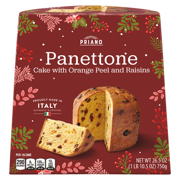 Priano Panettone With Orange Peel & Raisins Same-Day Delivery or Pickup ...